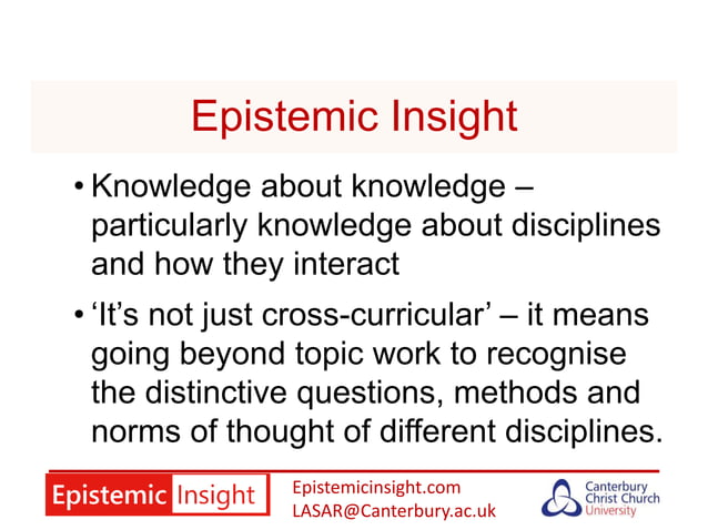 Epistemic Insight | PPT