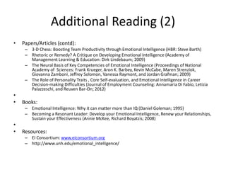 Emotional Intelligence - Understanding emotional resonance for ...