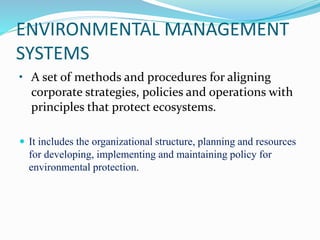 Environmental management sytems and processes | PPT