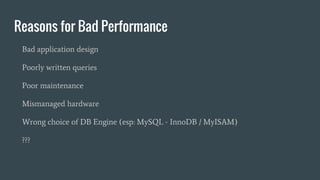 Improving your database performance | PPT