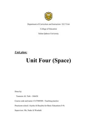 Space unit plan | PDF