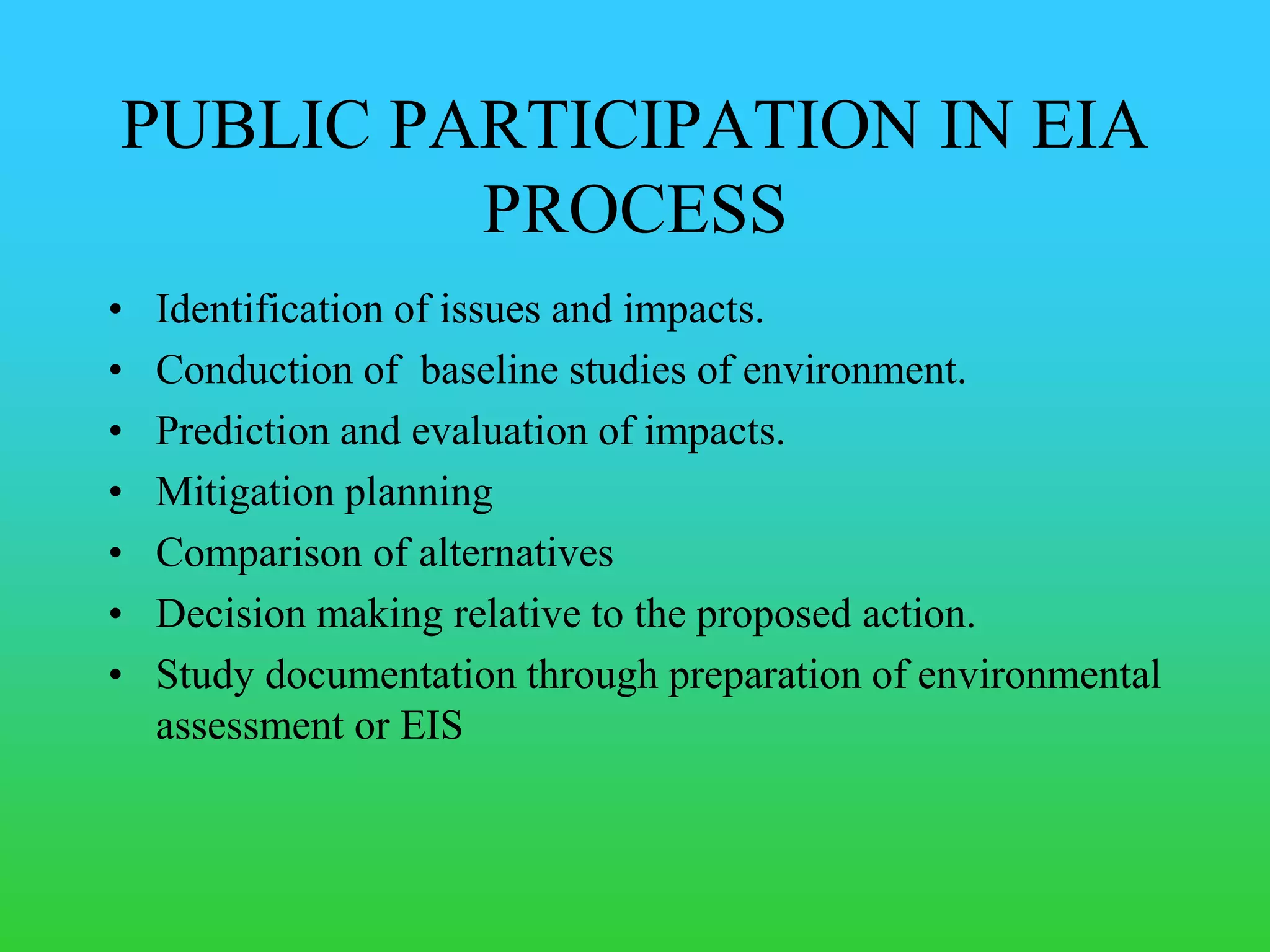 Public Participation in Environmental Decision-Making | PPTX