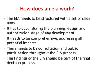 EIA for development projects | PPTX
