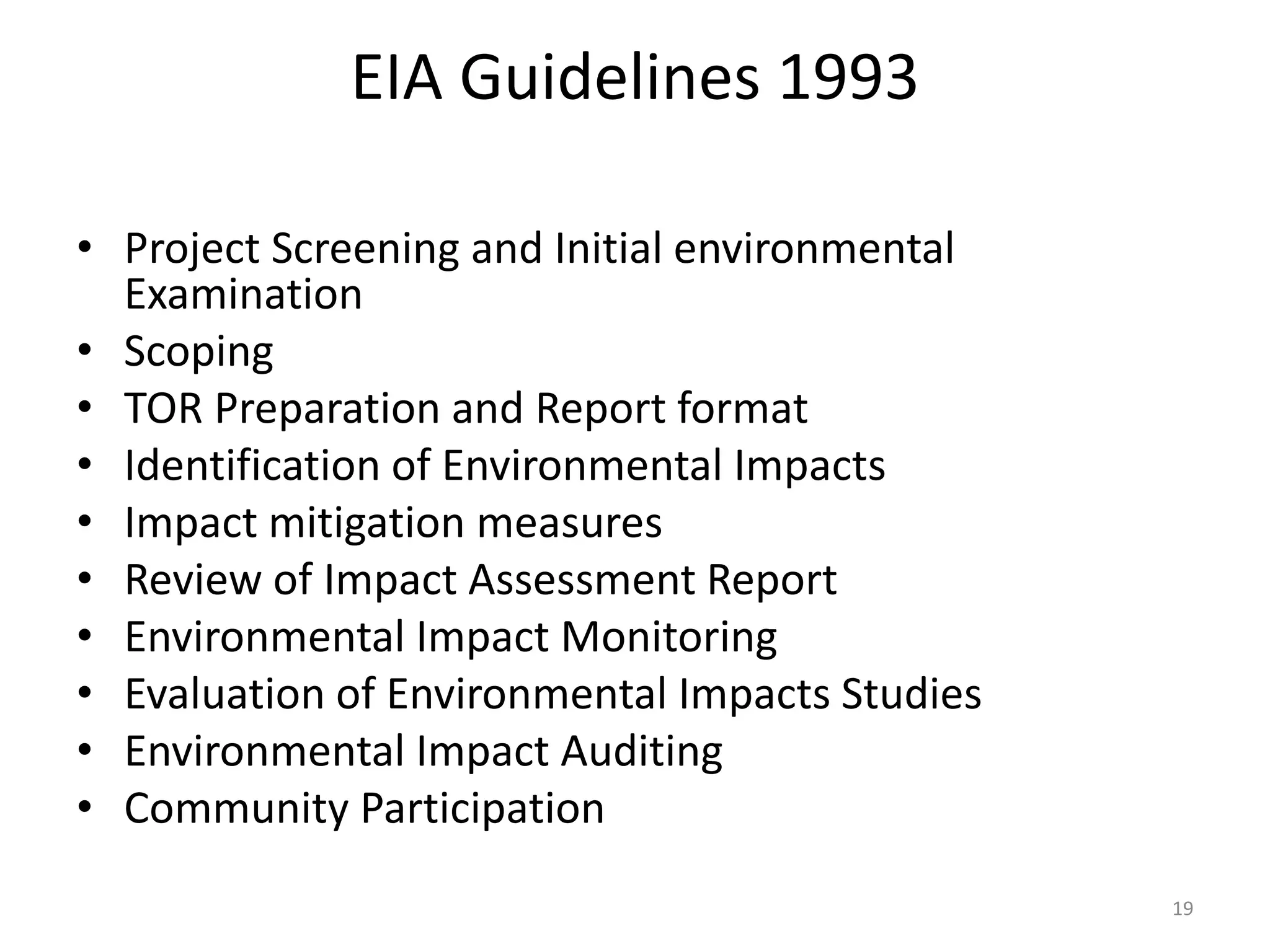 Environmental Impact Assessment, Initial Environmental Examination | PPTX