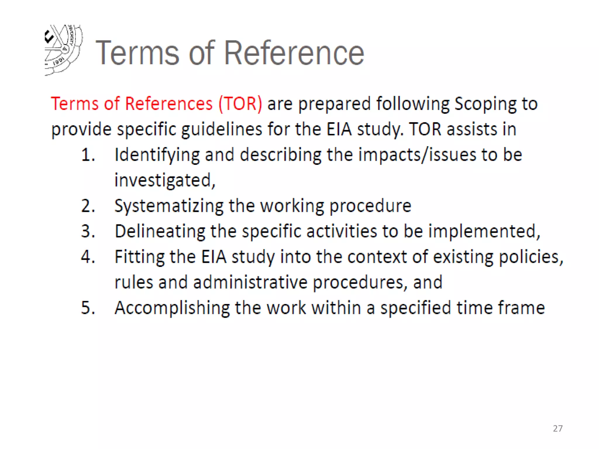 Environmental Impact Assessment, Initial Environmental Examination ...