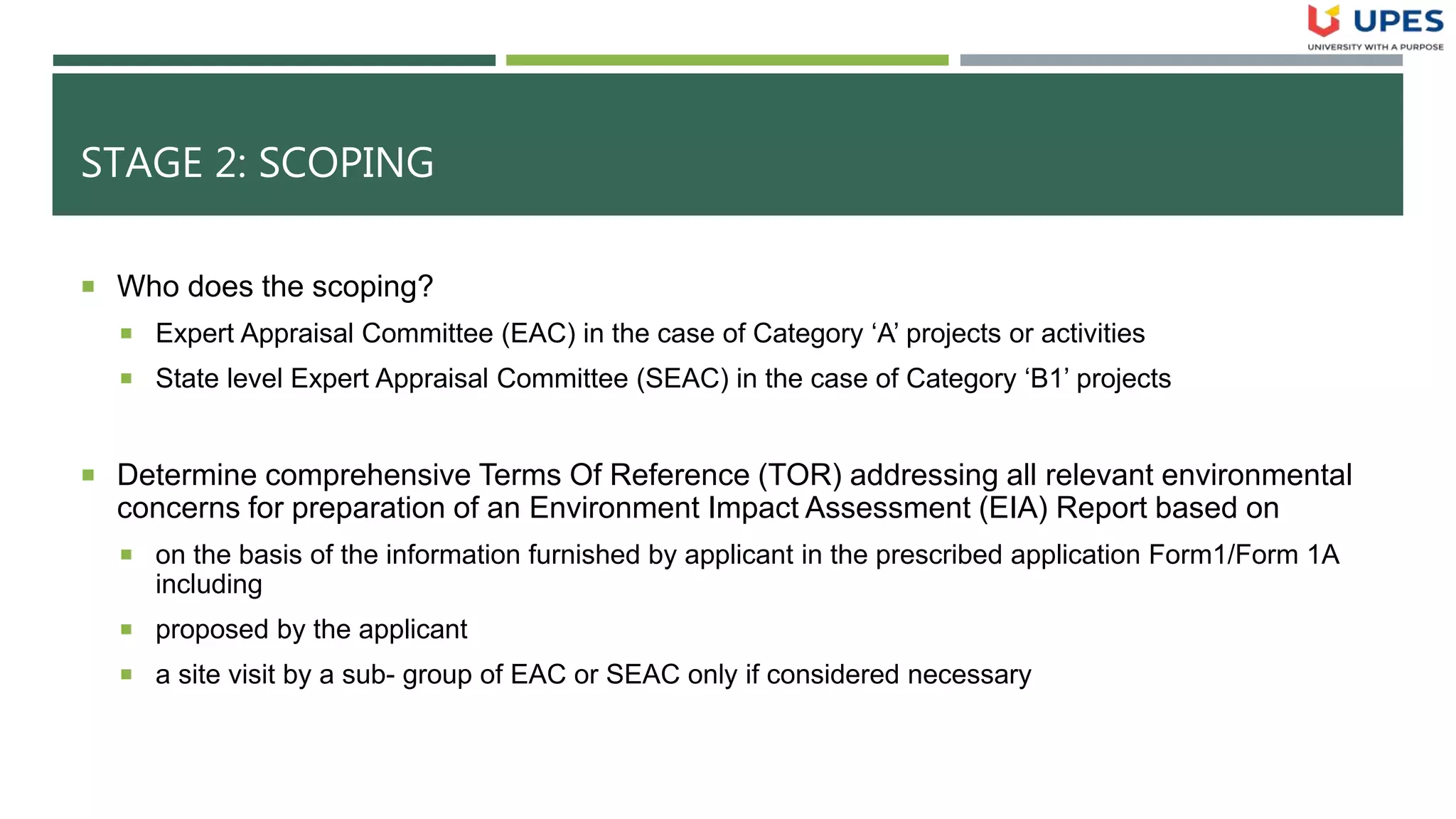 Environmental impact assessment 2020 | PPTX