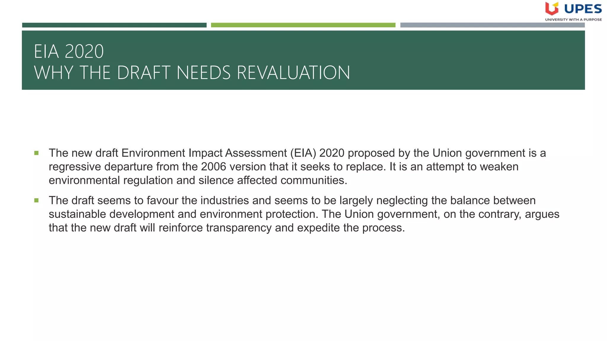 Environmental impact assessment 2020 | PPTX