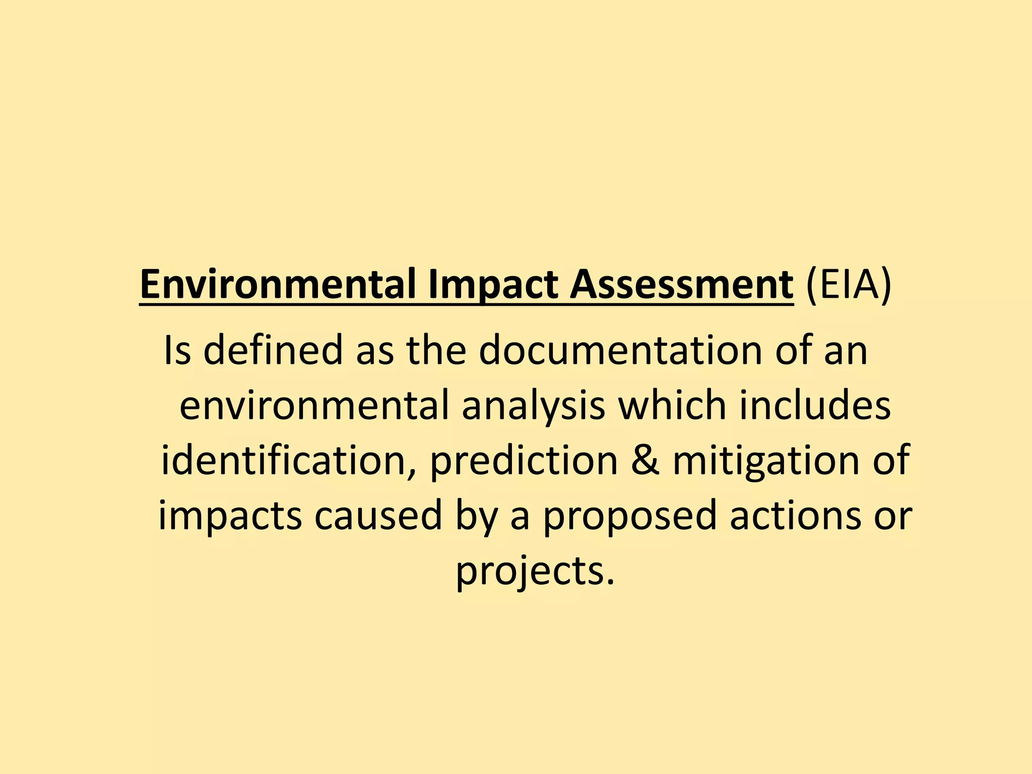 Environmental Impact Assessment | PPTX
