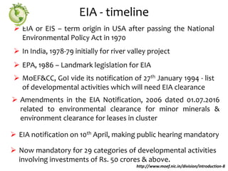 EIA an introduction - Case study wrt Coastal development & Aquaculture ...