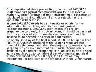 ENVIRONMENTAL IMPACT Assessment, concepts, mitigation, EC | PPT
