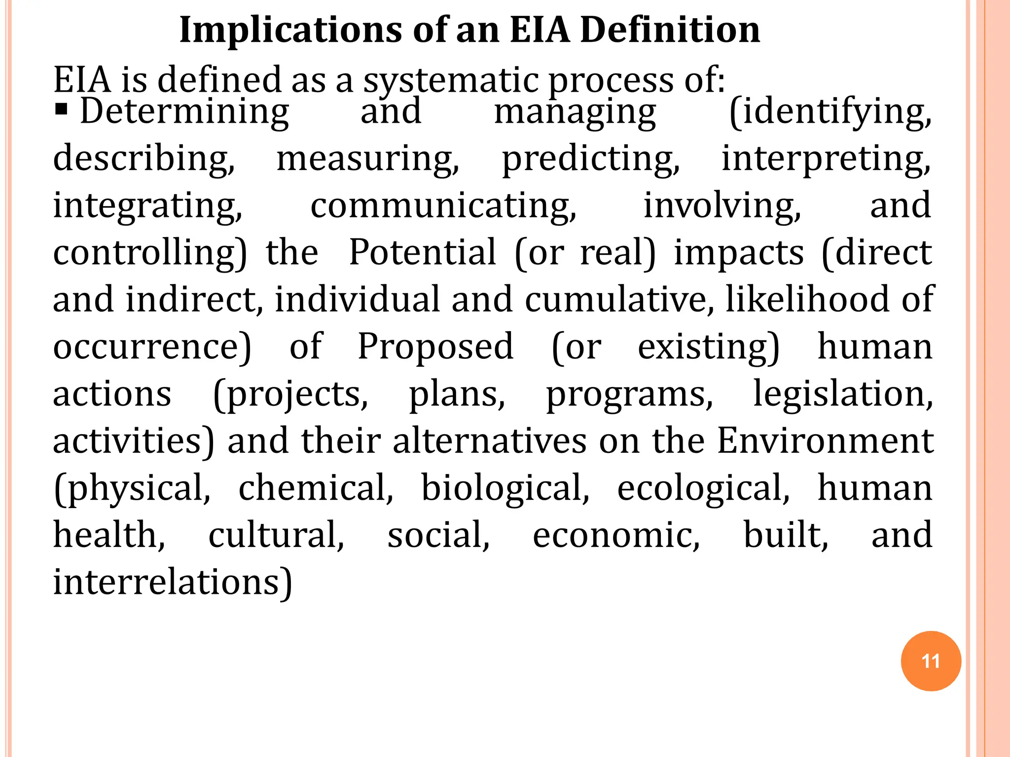 EIA-GeES 3112 Chapter 1.ppt Basic Concept of Environmental Impact ...
