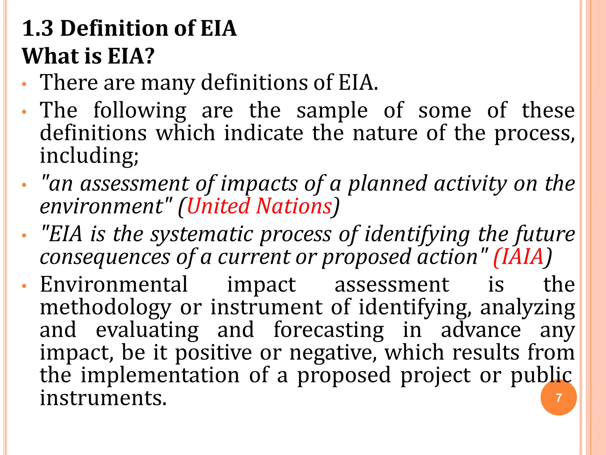 EIA-GeES 3112 Chapter 1.ppt Basic Concept of Environmental Impact ...