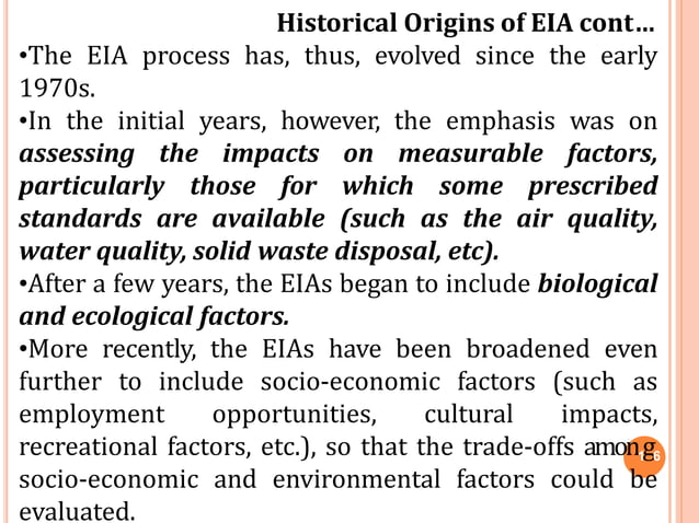 EIA-GeES 3112 Chapter 1.ppt Basic Concept of Environmental Impact Assessment (1).pptx ...