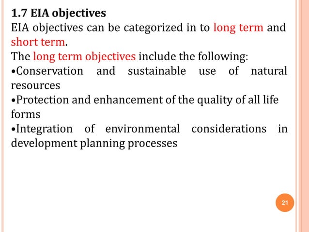 EIA-GeES 3112 Chapter 1.ppt Basic Concept of Environmental Impact Assessment (1).pptx ...