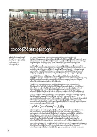 (BURMESE VERSION)Organised Chaos: The illicit overland timber trade ...