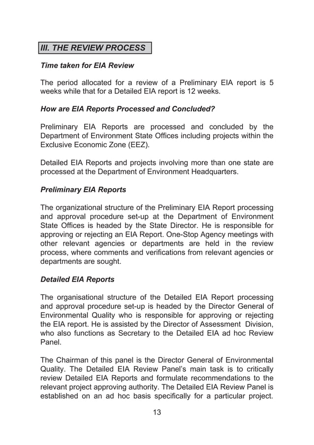 Eia procedure-and-requirements-in-malaysia | PDF