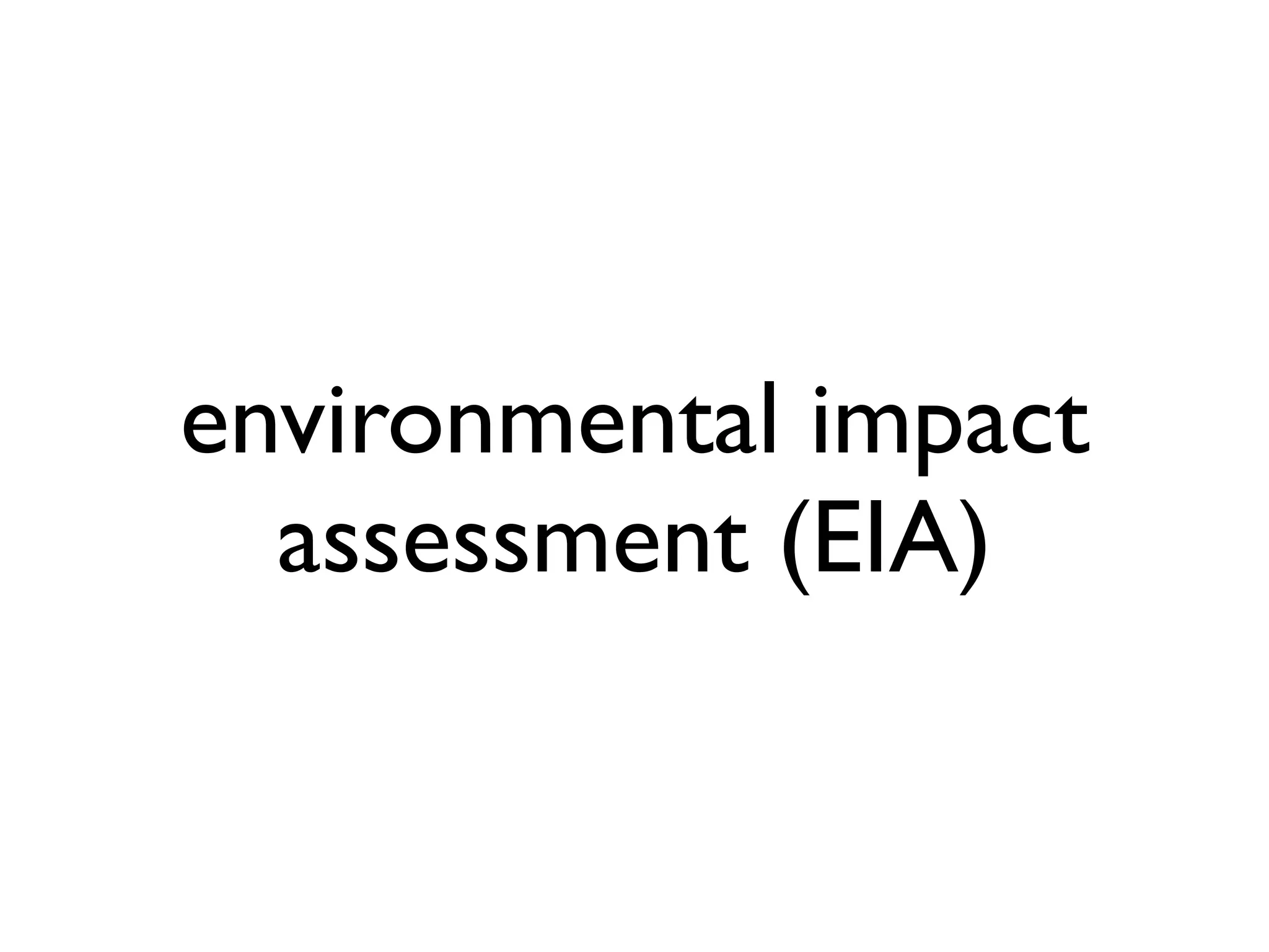 environmental impact assessment (EIA) (1) | PDF