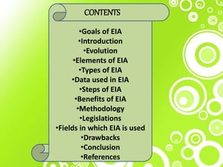 ENVIRONMENT IMPACT ASSESSMENT | PPTX