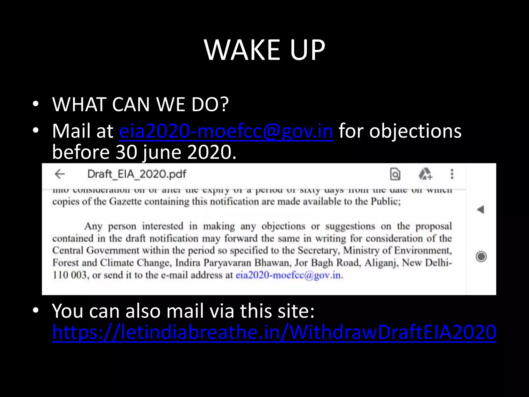 EIA (enviroment impact assessment) 2020 | PPTX