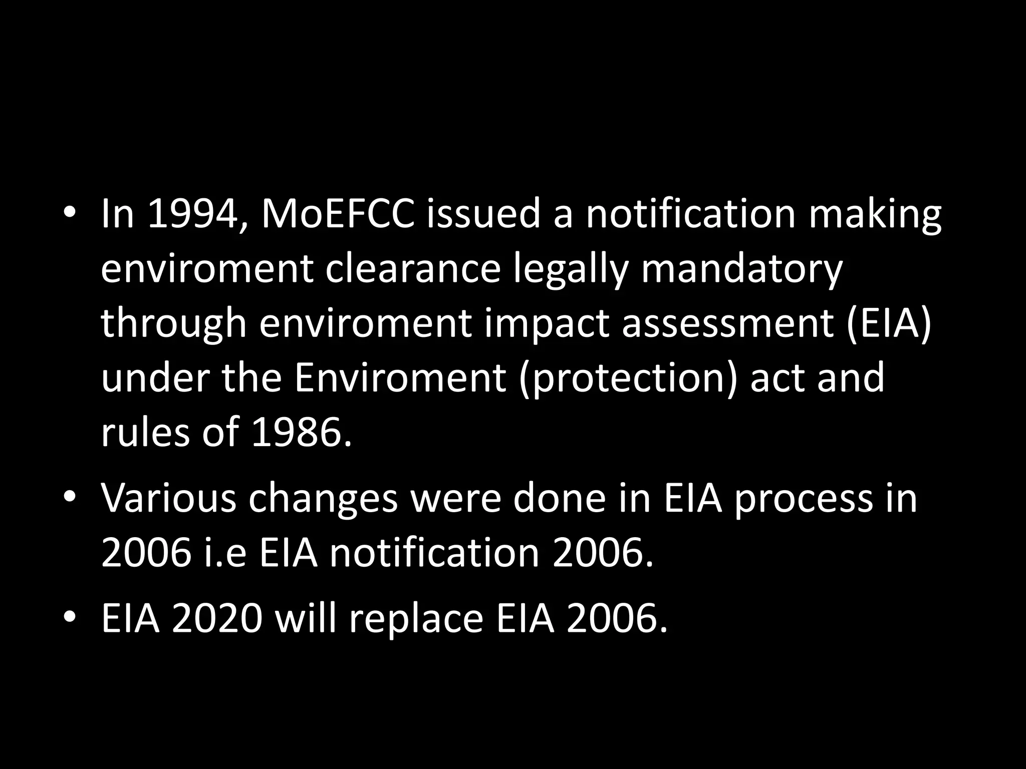 Eia Enviroment Impact Assessment 2020 Pptx