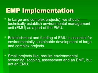 Environmental management plan- Environmental engineering | PPT