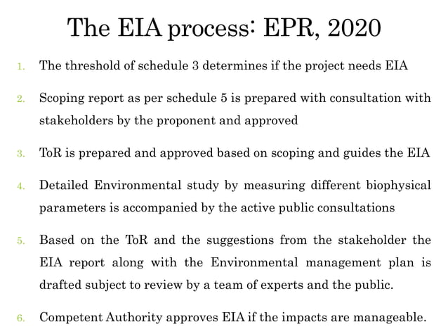 EIA Report Preparation and its Challenges.pptx | Civil Engineering ...