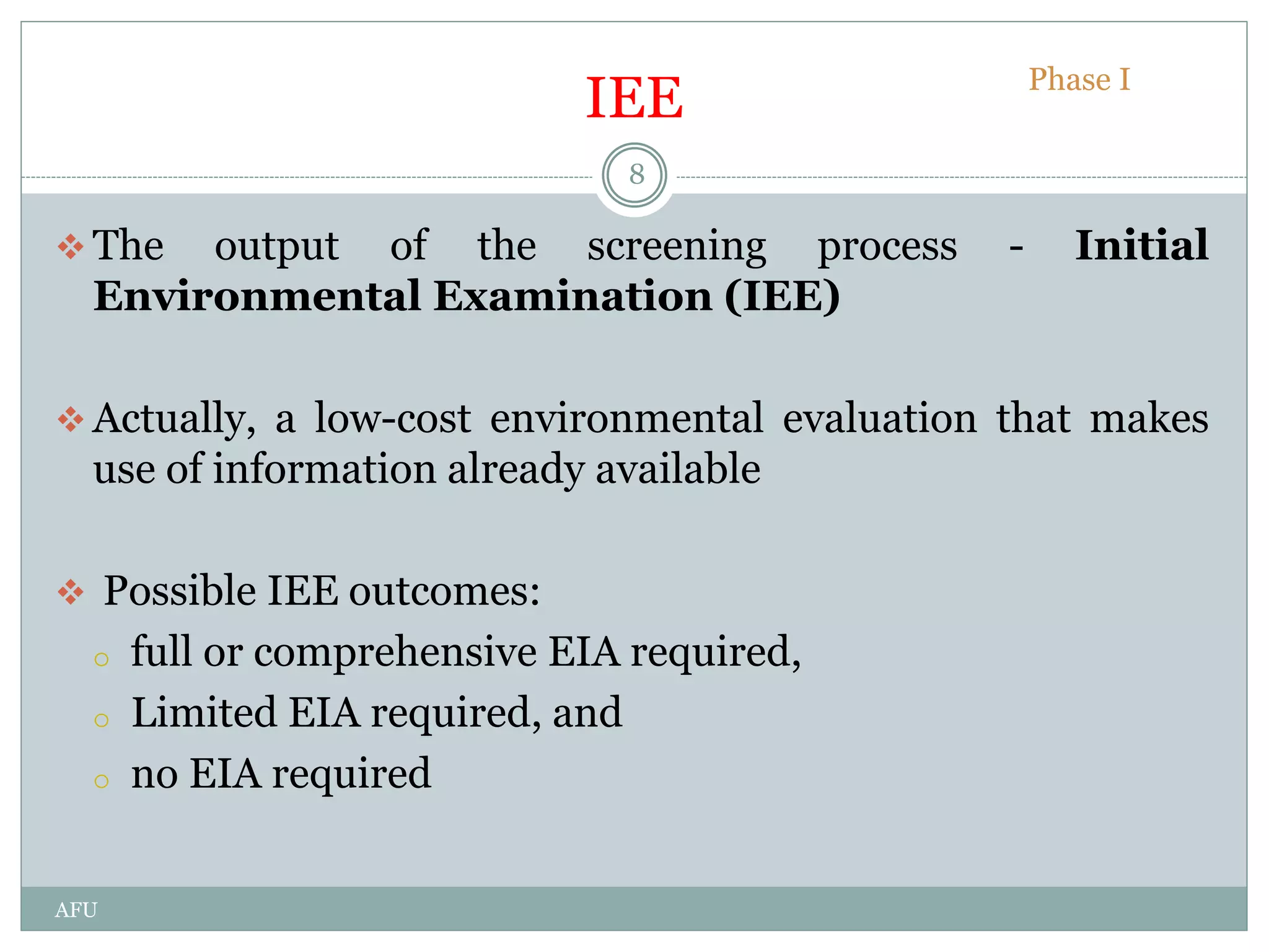 Eia and its process | PPTX