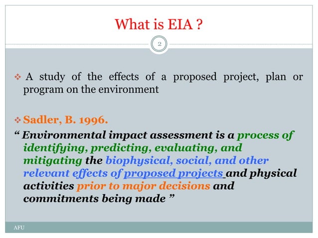 Eia and its process | PPTX