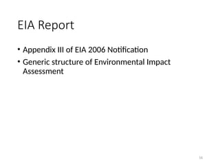 Environmental Impact Assessment CASESTUDIES. | PPT