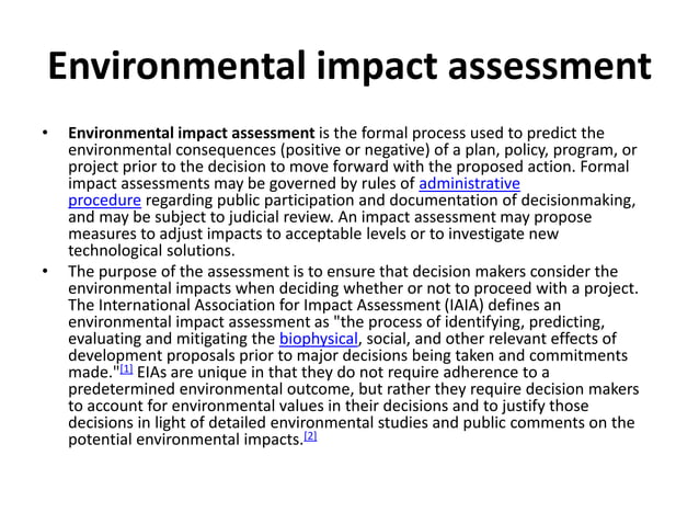 Eia eis fonsi | PPTX | Environmental Services Industry | Industries