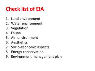 Eia for railway project | PPTX