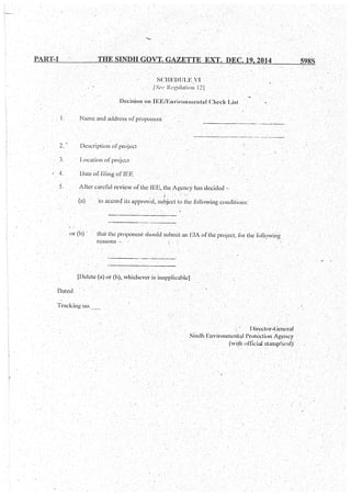 EIA IEE Regulations 2014. Environmental pdf | PDF