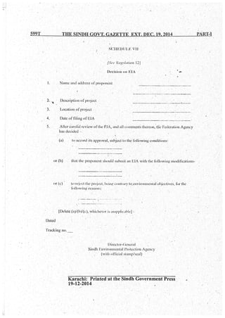 EIA IEE Regulations 2014. Environmental pdf | PDF