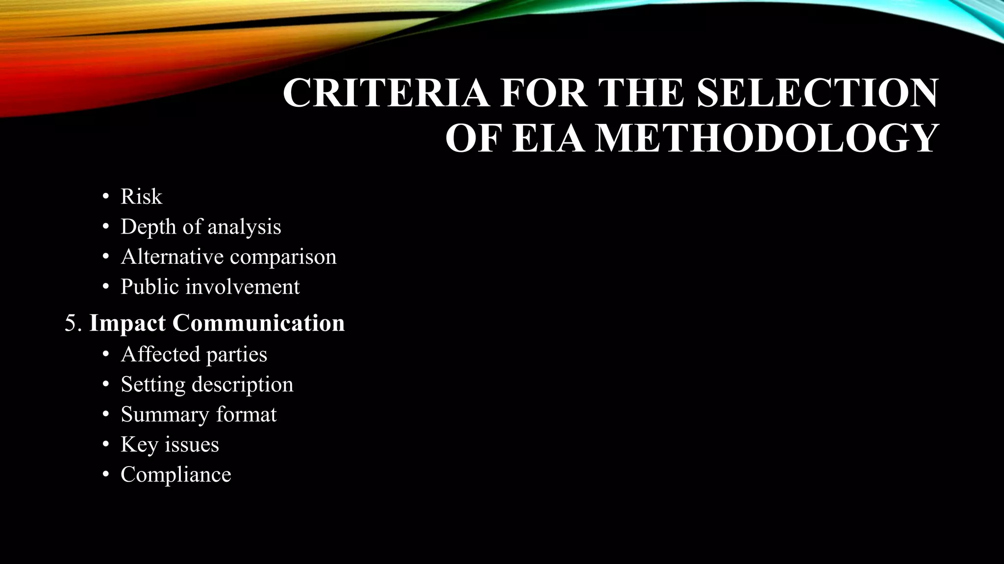 EIA Methodologies | PDF