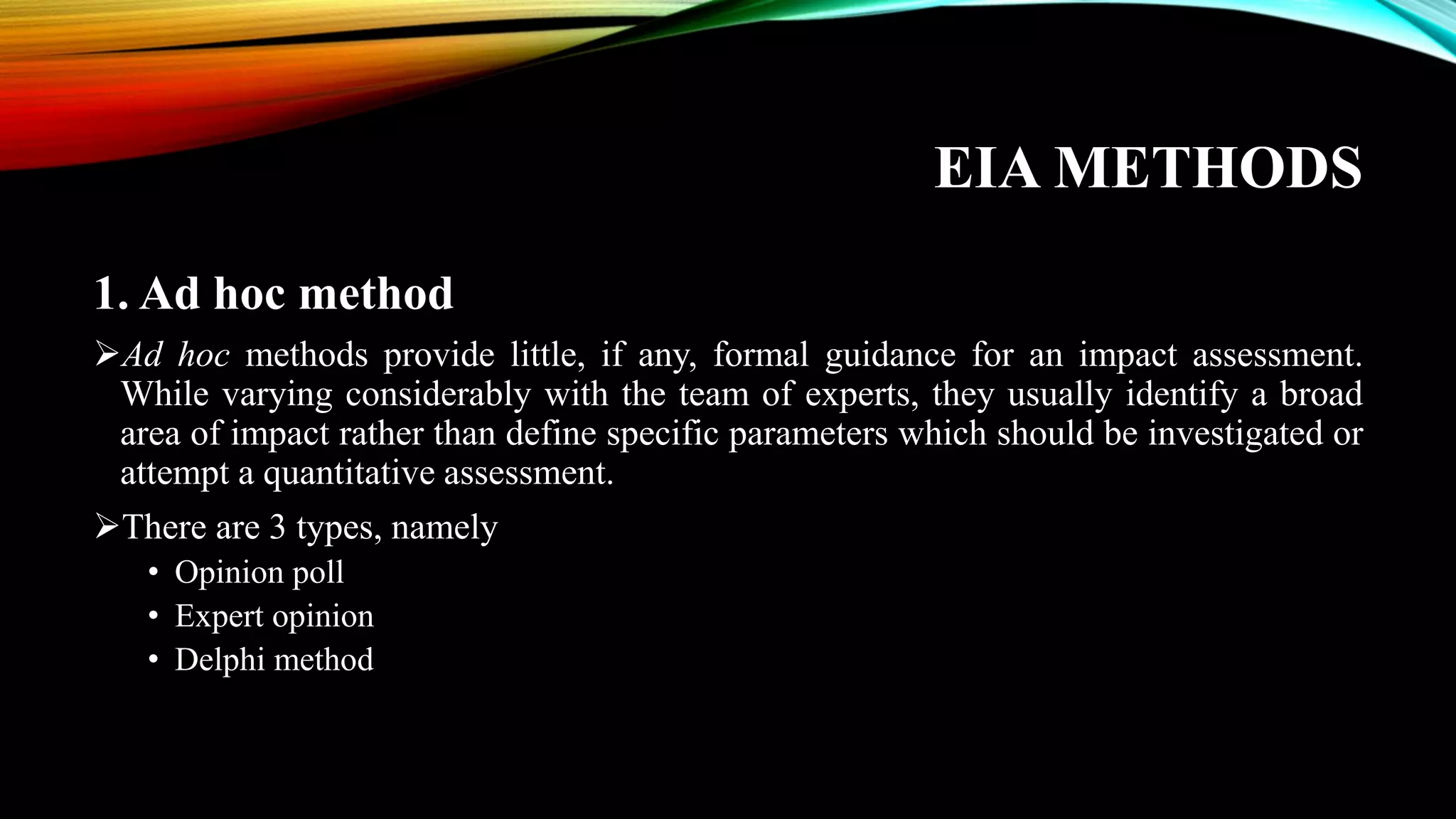 EIA Methodologies | PDF