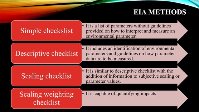 EIA Methodologies | PDF