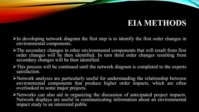EIA Methodologies | PDF