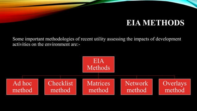 EIA Methodologies | PDF