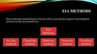 EIA Methodologies | PPT