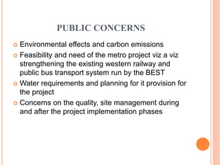 Eia mumbai metro | PPTX