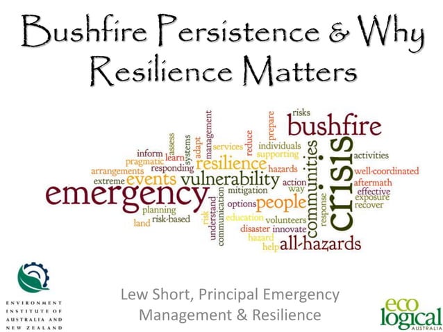 Bushfire Persistence & Why Resilience Matters | PPTX