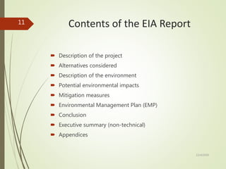EIA of Development Projects | PPTX