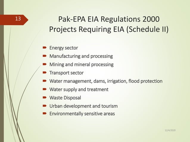 EIA of Development Projects | PPTX