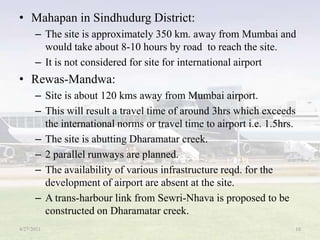 Eia Of Navi Mumbai International Airport (Nmia | PPT
