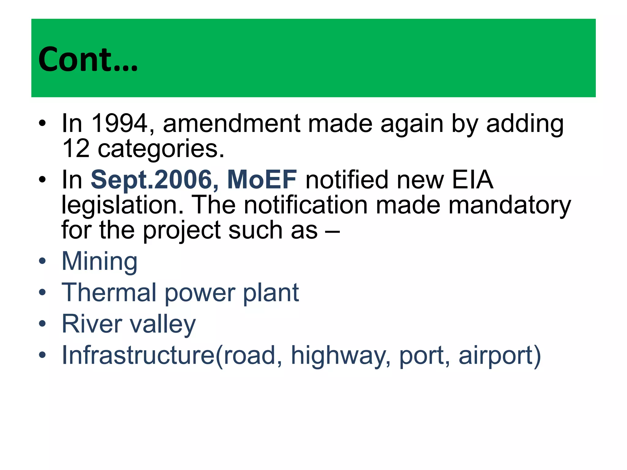 ENVIRONMENTAL IMPACT ASSESSMENT (EIA) | PPT