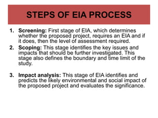 ENVIRONMENTAL IMPACT ASSESSMENT (EIA) | PPT