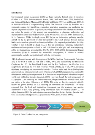 EIA practice: a global review | PDF