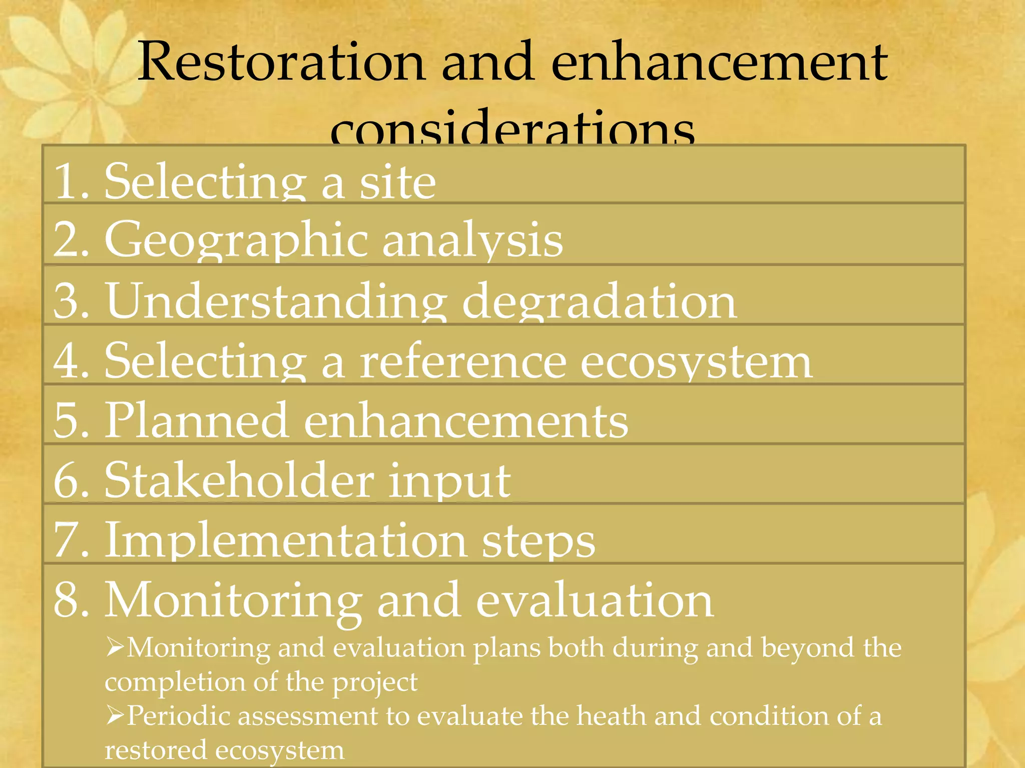 Wetland restoration, enhancement and creation | PPTX