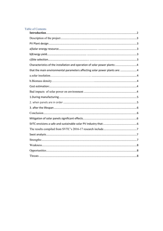 Eia project (solar power plant) | PDF | Power and Energy Industry ...
