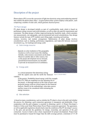 Eia project (solar power plant) | PDF